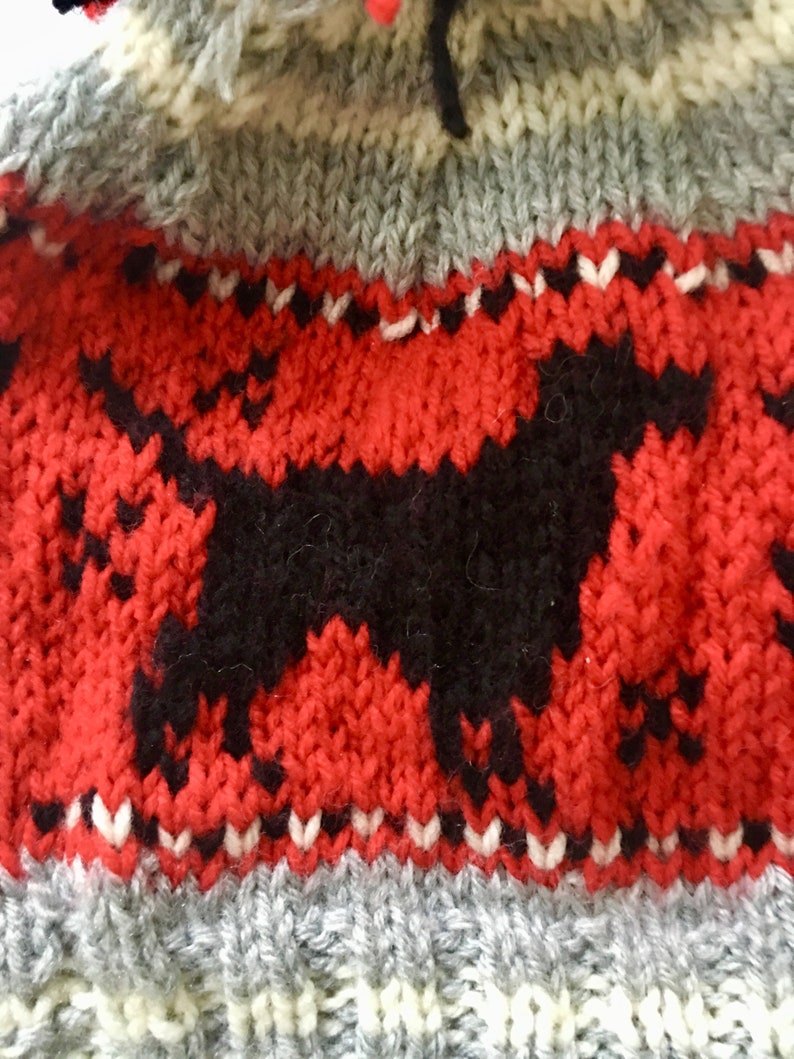 BLACK LAB Knitting Pattern DOG Knitting Pattern Fair Isle - Etsy