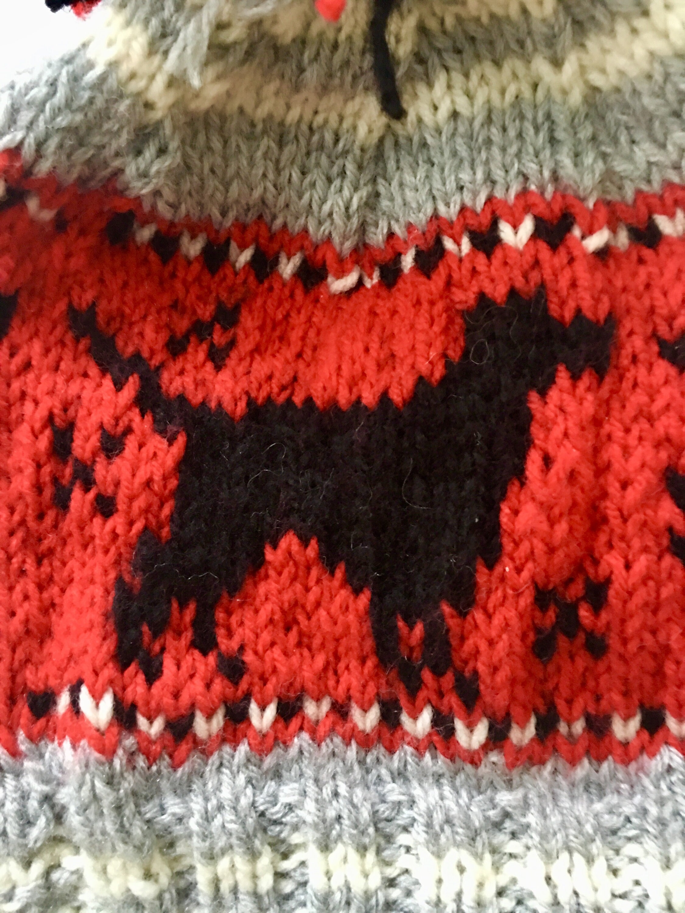 BLACK LAB Knitting Pattern DOG Knitting Pattern Fair Isle - Etsy