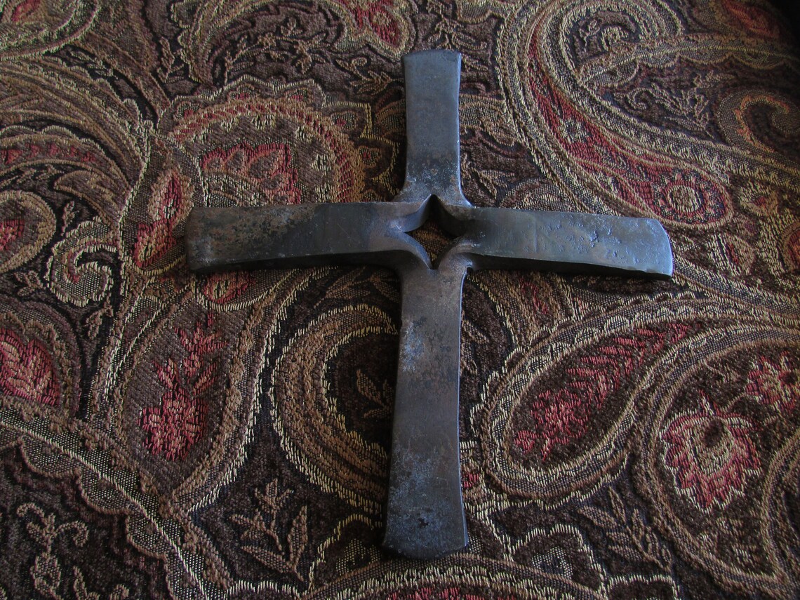 Large Blacksmith Cross - Etsy