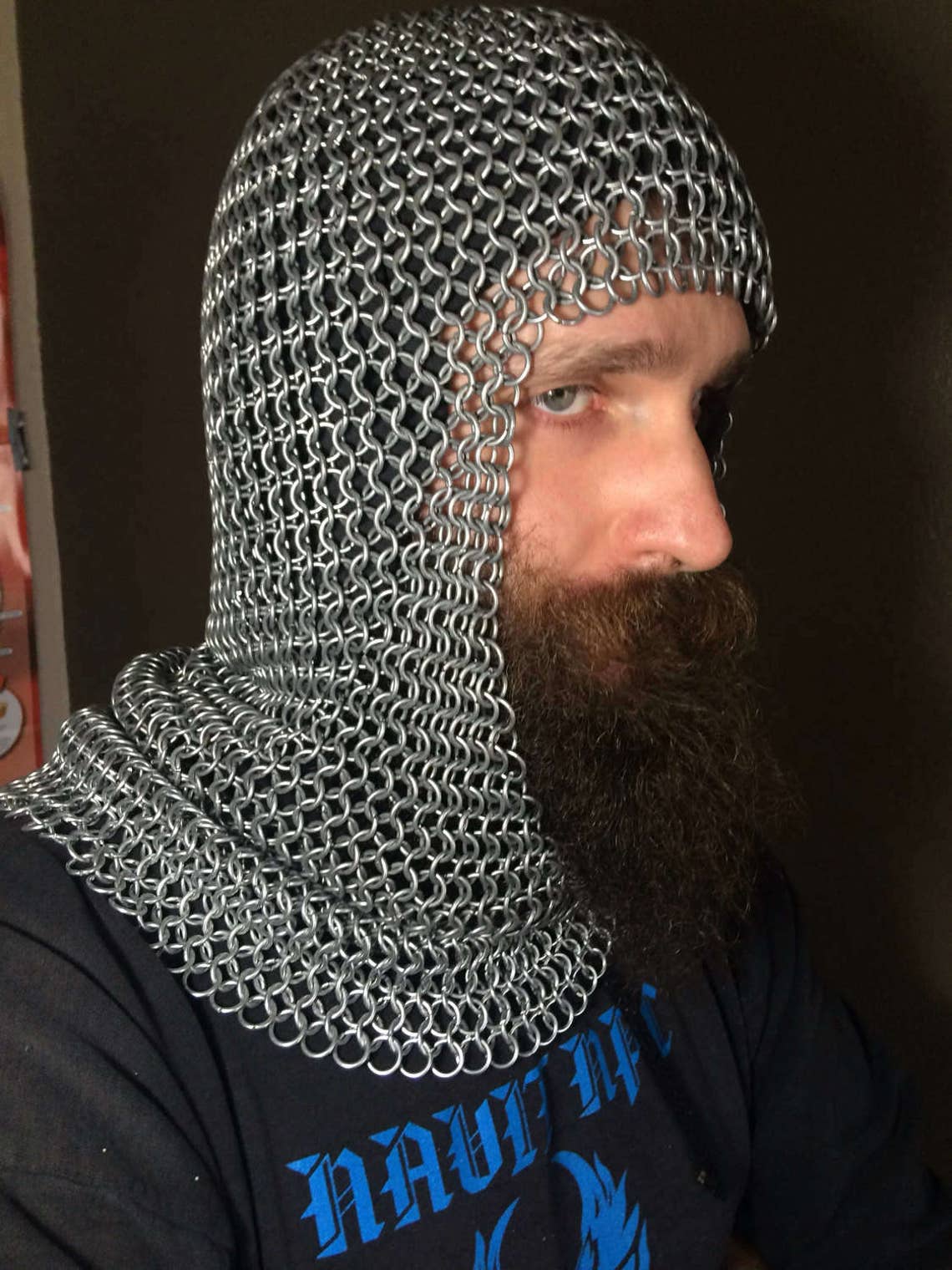 3/8 Chainmail Armour Coif - Etsy