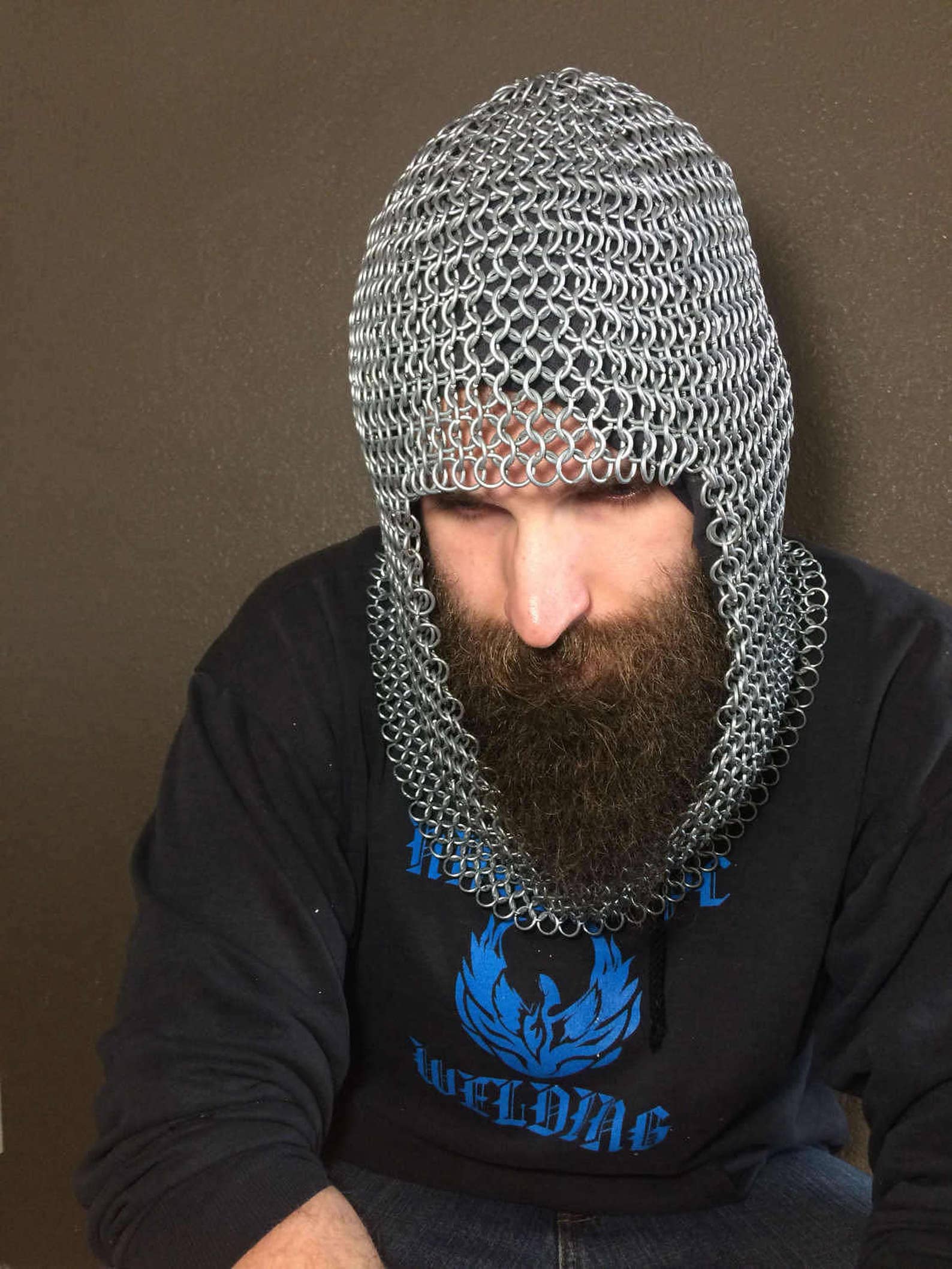 3/8 Chainmail Armour Coif - Etsy