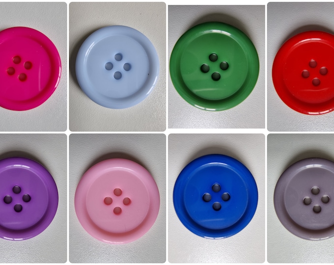 White Rose Buttons – 2 Sizes - 12mm, 18mm, Shank, Garden, Nature ...