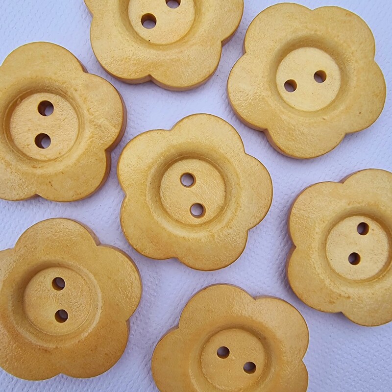 Large Floral Buttons - Etsy