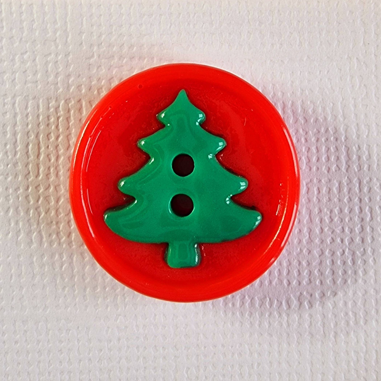 10 X Christmas Buttons - 20mm - Round - 2 Hole - Resin, Xmas, Snowflake ...