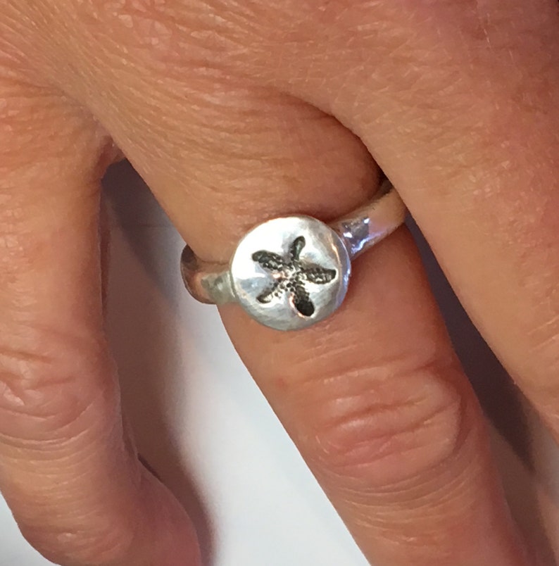 Fine Silver (.99) Seastar/starfish Coin Ring Size 7.5-8 - Etsy