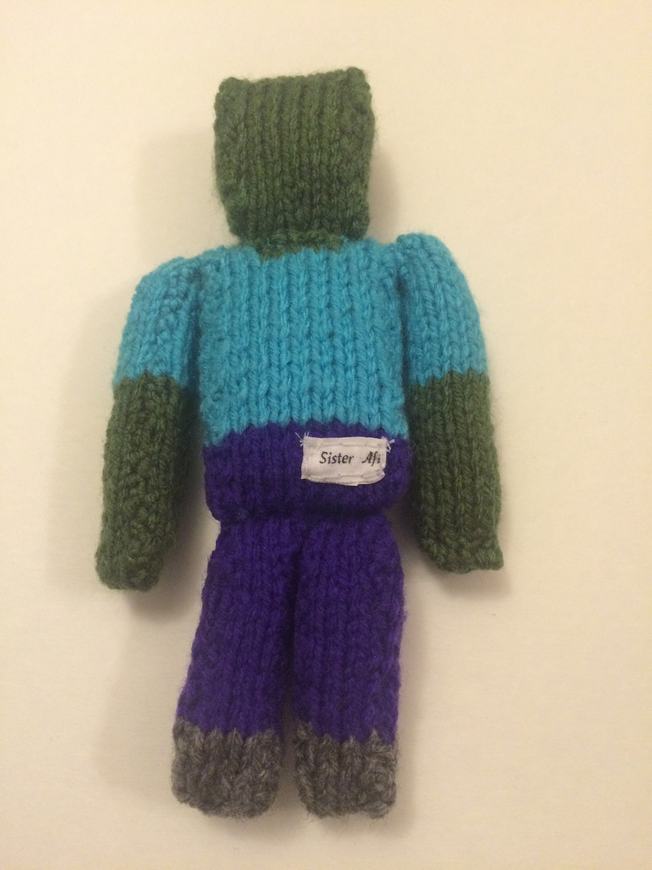 Minecraft Zombie Knit Doll - Etsy