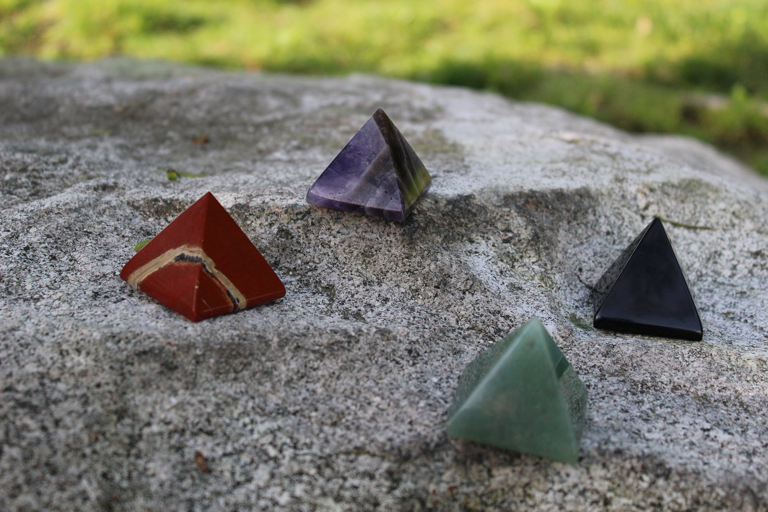 Gemstone Crystal Pyramid Reiki Crystal Pyramid Chakra | Etsy