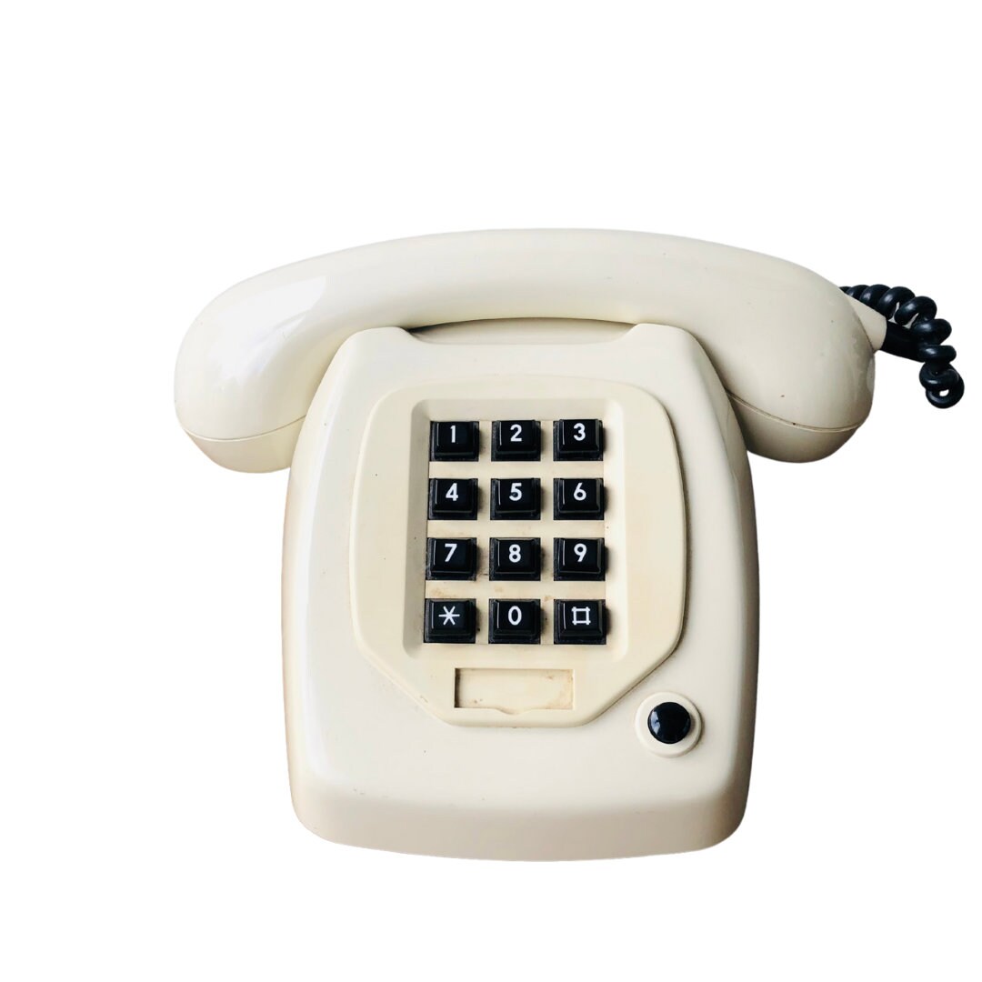 Vintage Push Button Telephone PTT T65 TDK - Etsy