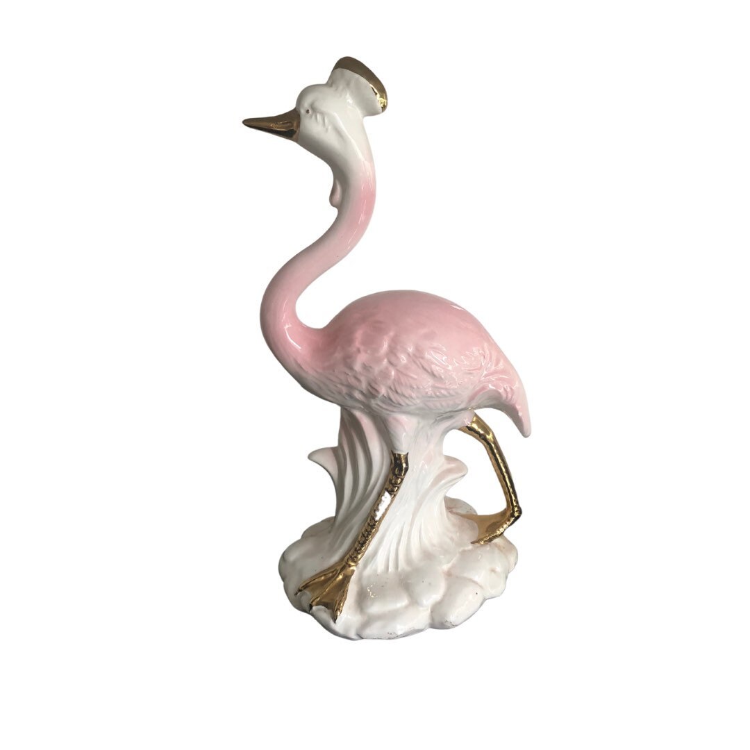 Porcelain Flamingo Vintage 1970s - Etsy