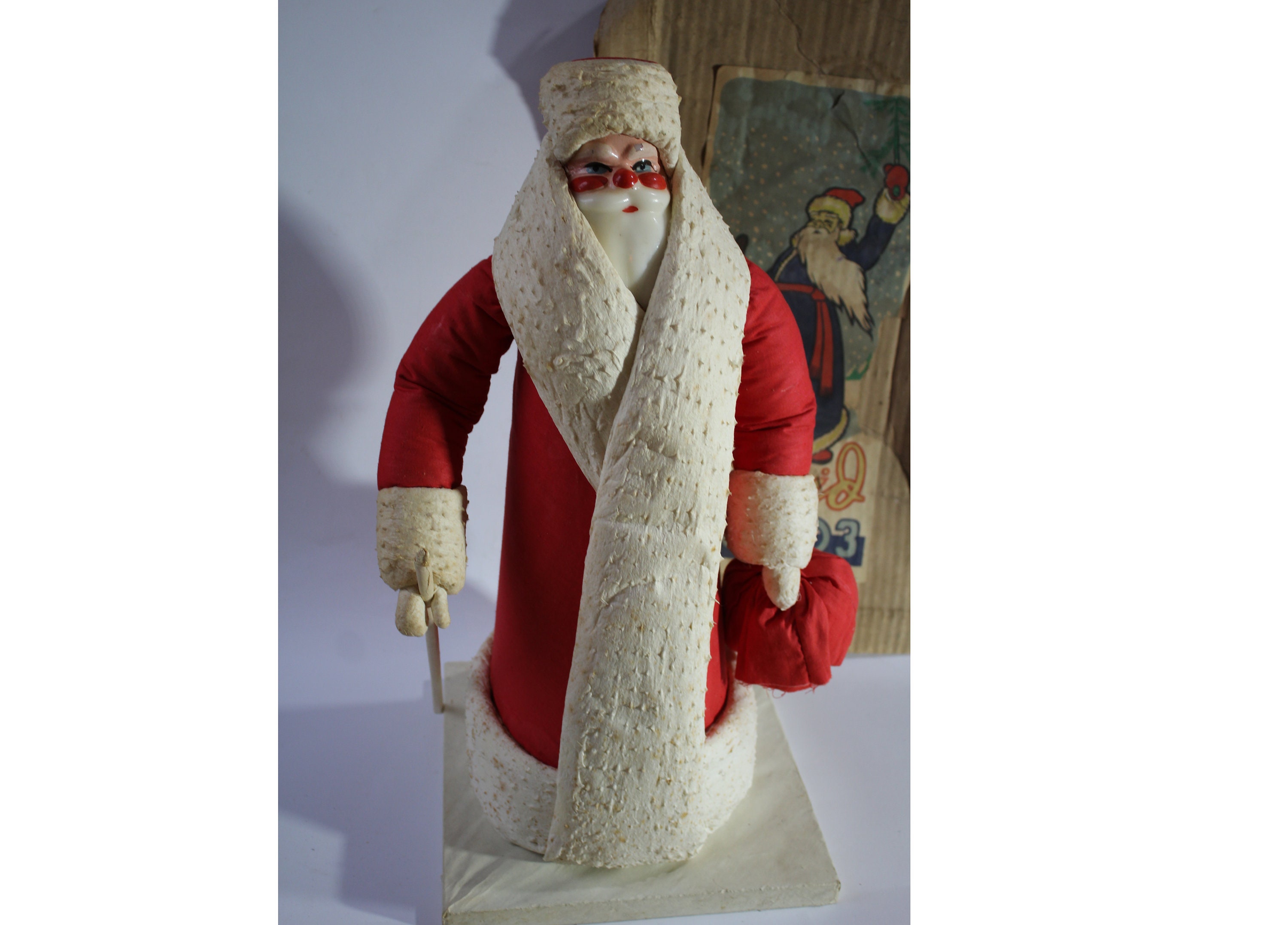 Big Ded Moroz Large Ded Moroz Soviet Toy Vintage Ded | Etsy