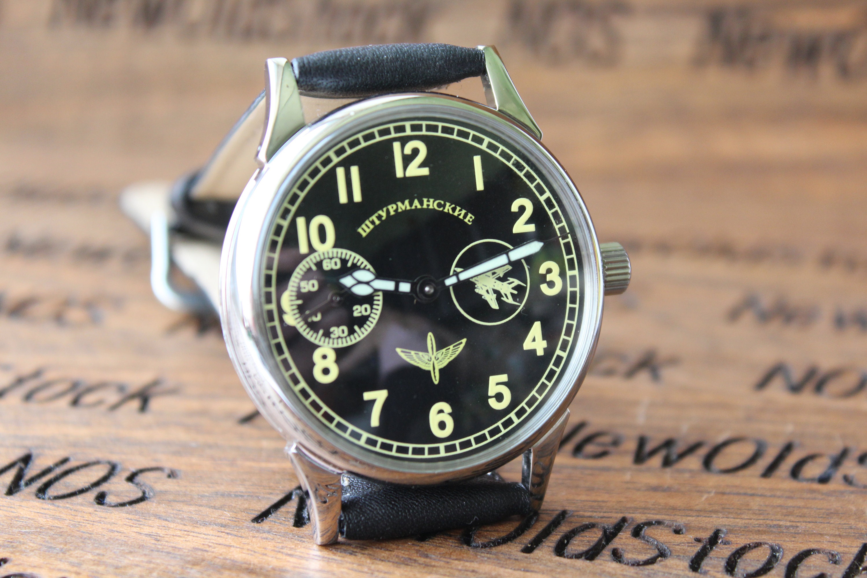 Rare soviet watch new vintage mens watch Molnija military | Etsy