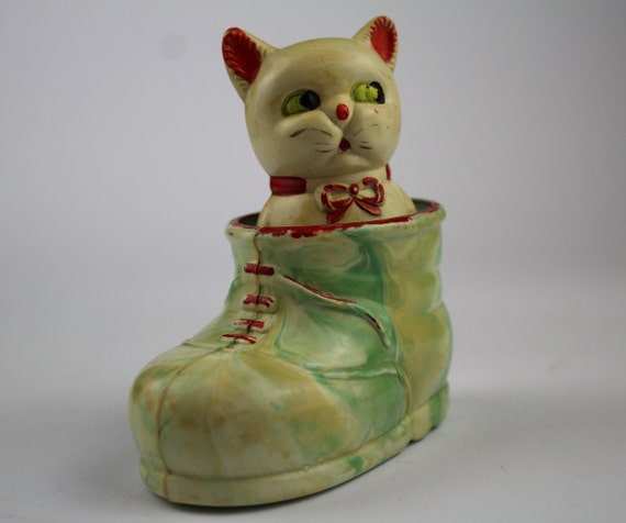 Rare Soviet Celluloid Kitten in a Boot. Cat . Soviet Toy. | Etsy