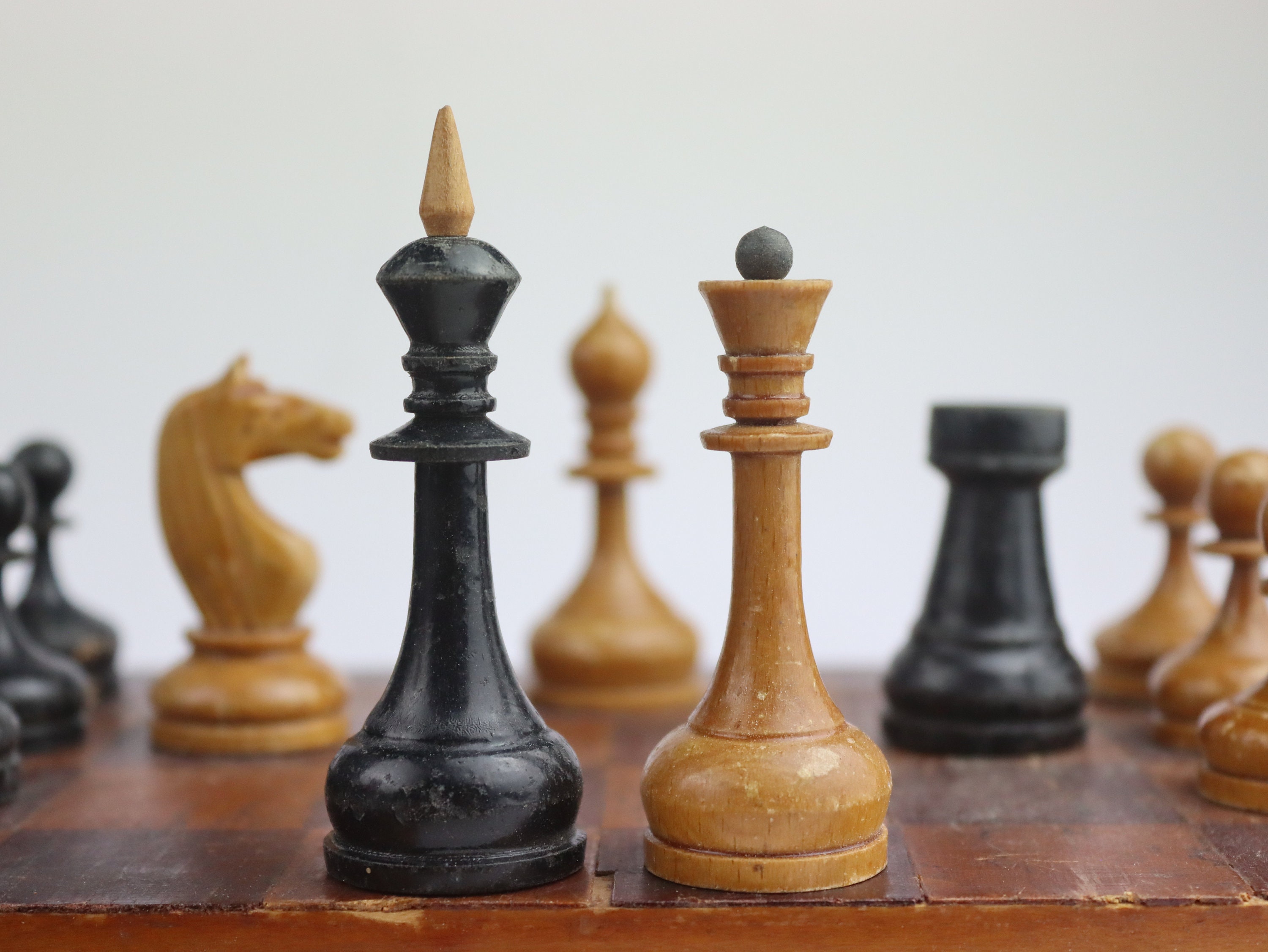 Soviet Chess Set USSR Chess Set Wooden Chess Set USSR | Etsy