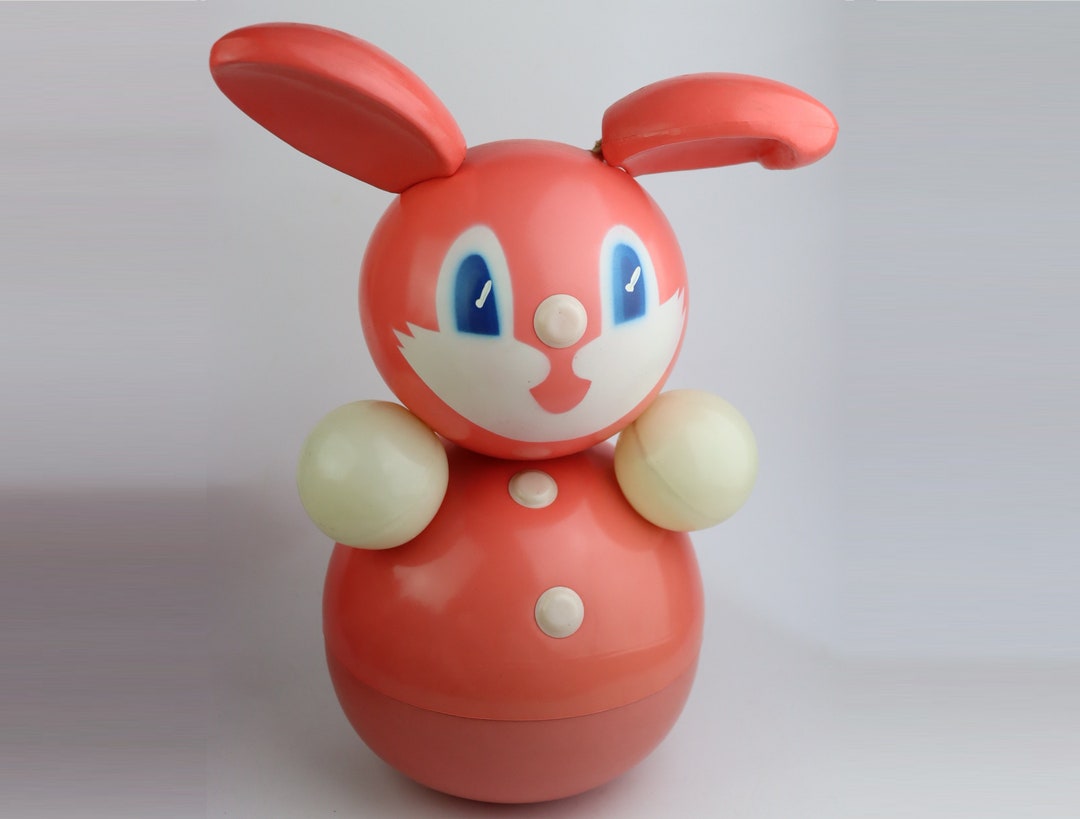 Big Roly-poly Rabbit. Soviet Roly-poly. Nevalyashka USSR 50's. Soviet ...