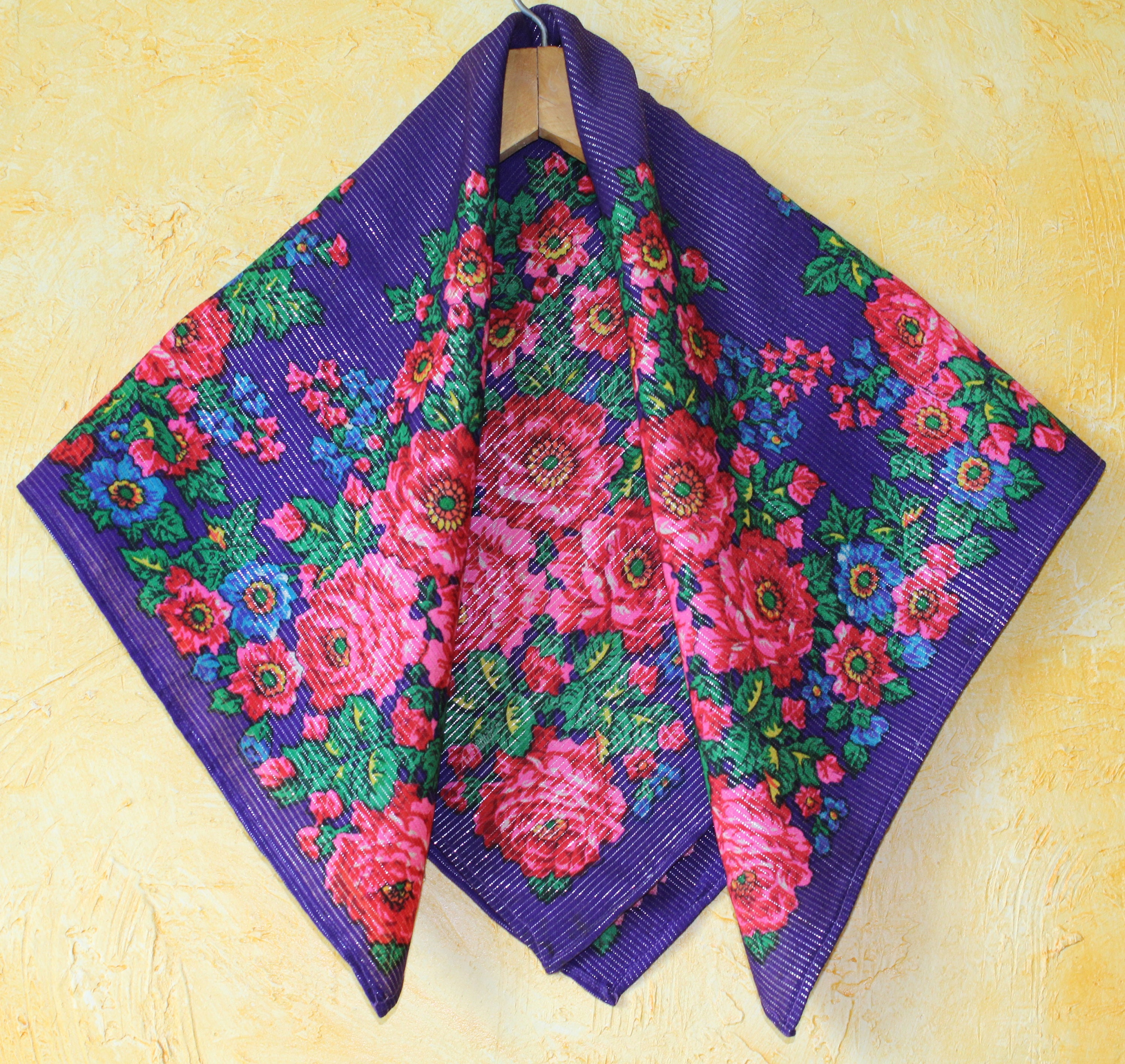 Soviet Shawl. Soviet Scarf With Lurex. Babushka Shawl. - Etsy UK