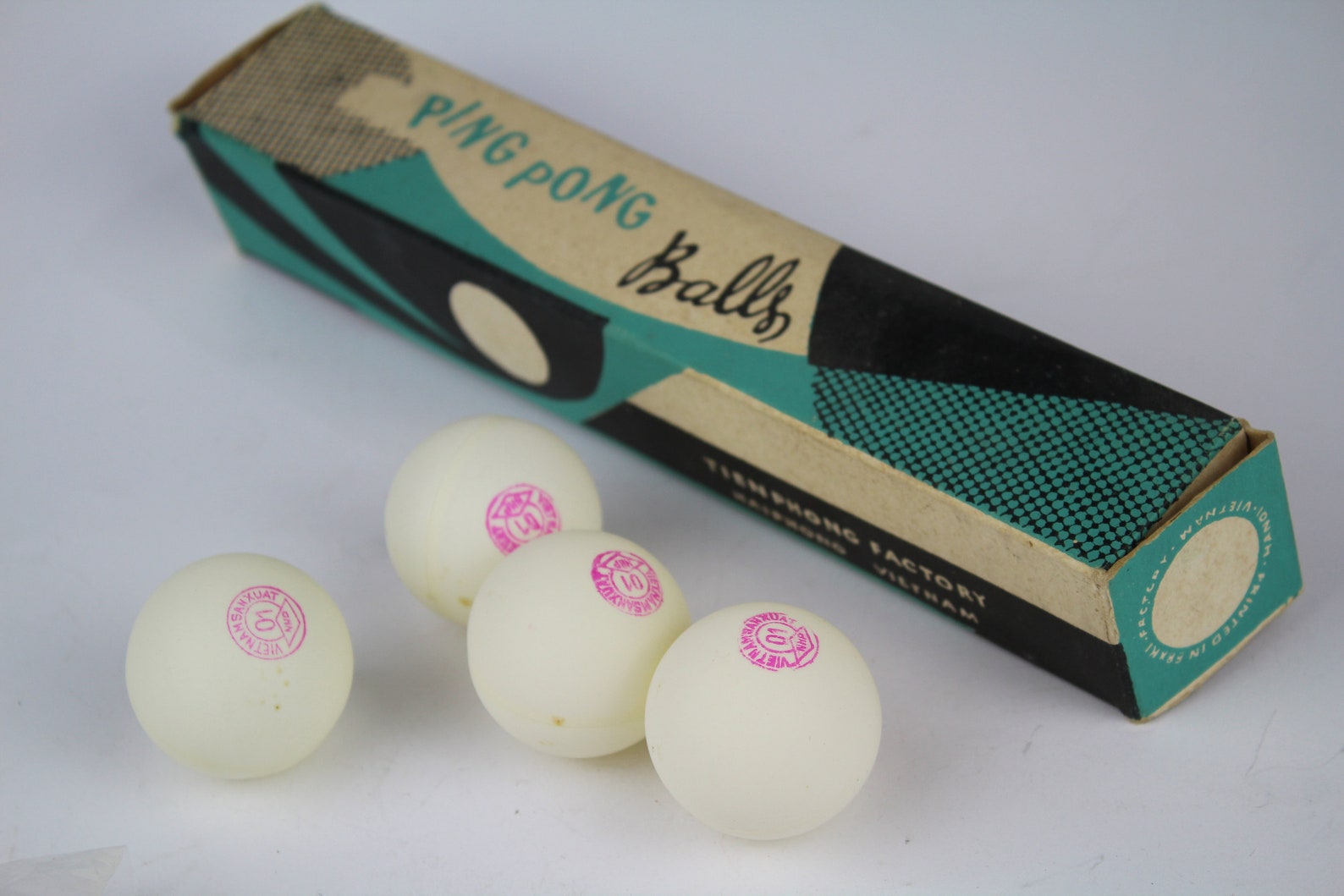 Vintage Ping Pong Balls Set Vietnamese Tennis Balls | Etsy