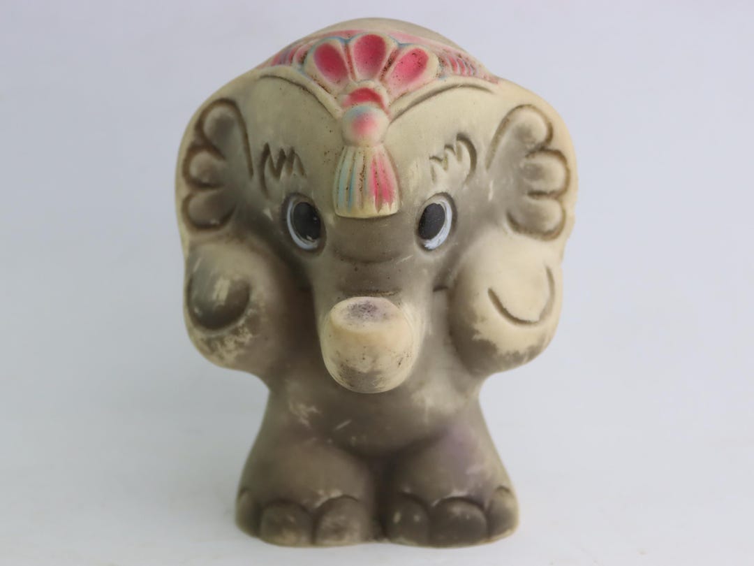 Soviet Rubber Elephant. Soviet Toy. Vintage Toy. Soviet Animals. Toy ...