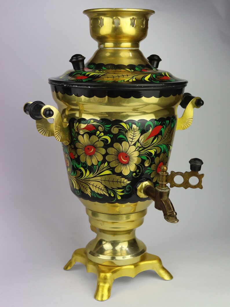 1985 Soviet Hand-painted Samovar. Soviet Samovar. Hand-painted | Etsy