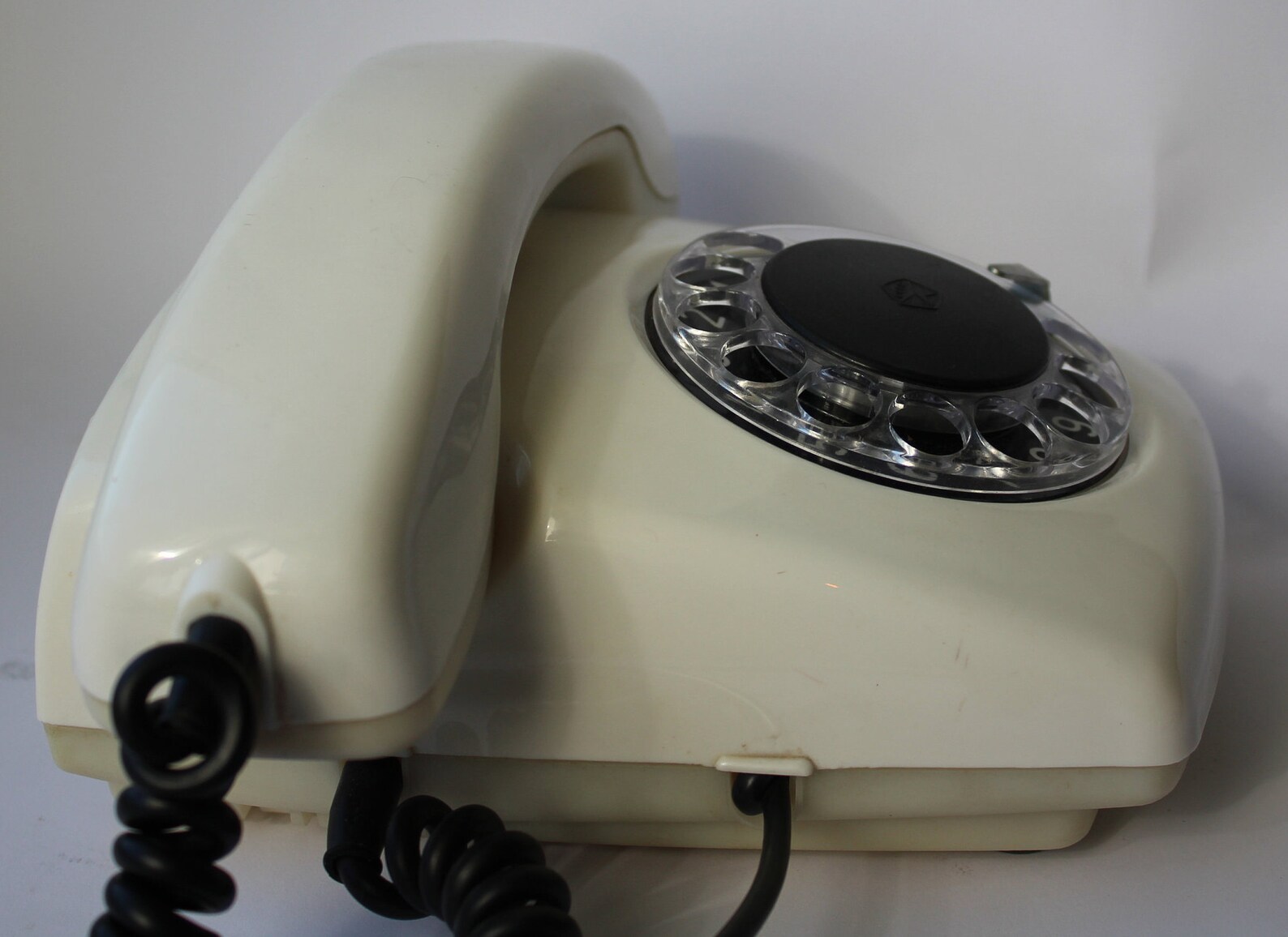 Soviet Phone. Desk Phone. Rotary Phone. Disk Phone. White | Etsy