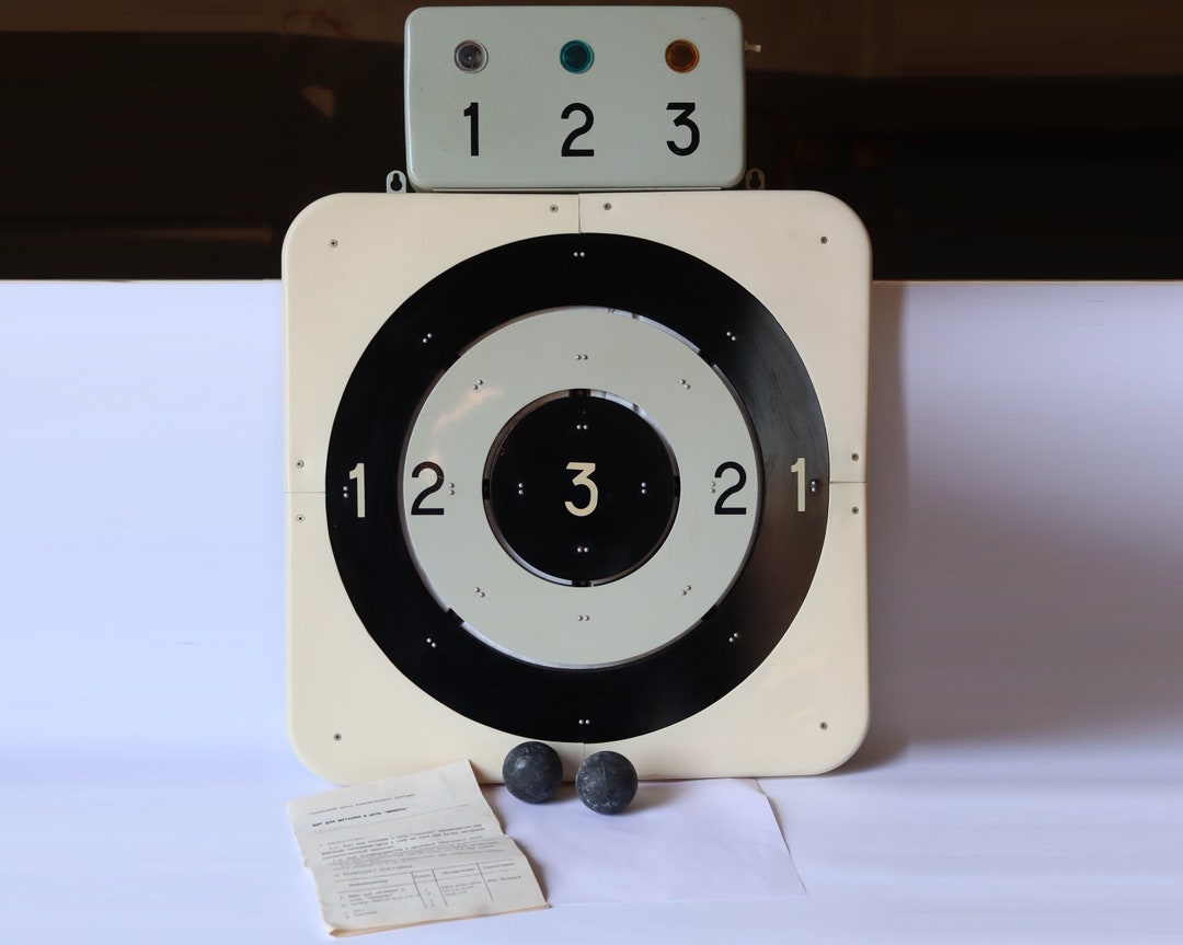 1980 New rare soviet vintage game TARGET, pinball game board, bingo ...