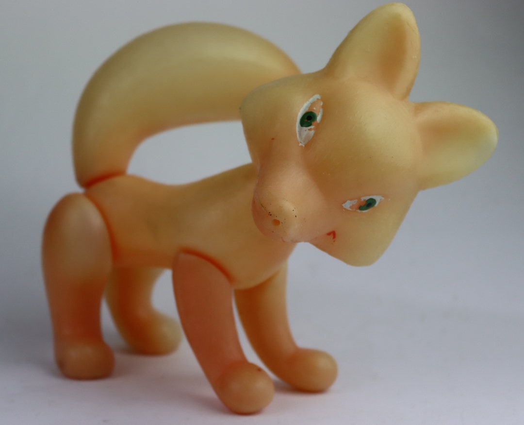 Rare Big Soviet Plastic Fox. Soviet Toy. Vintage Toy. Soviet Fox. Fox ...