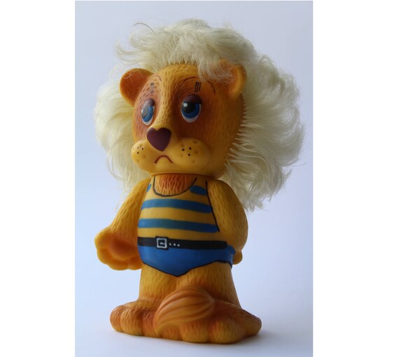 Rare Soviet Rubber Lion. Soviet Rubber Lion. Soviet Toy. | Etsy