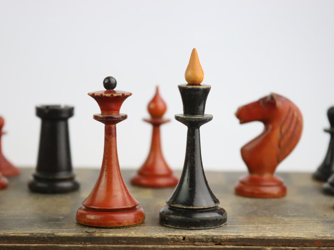 Soviet Small Chess Set With Beautiful Patina, Chess USSR, Vintage Chess ...