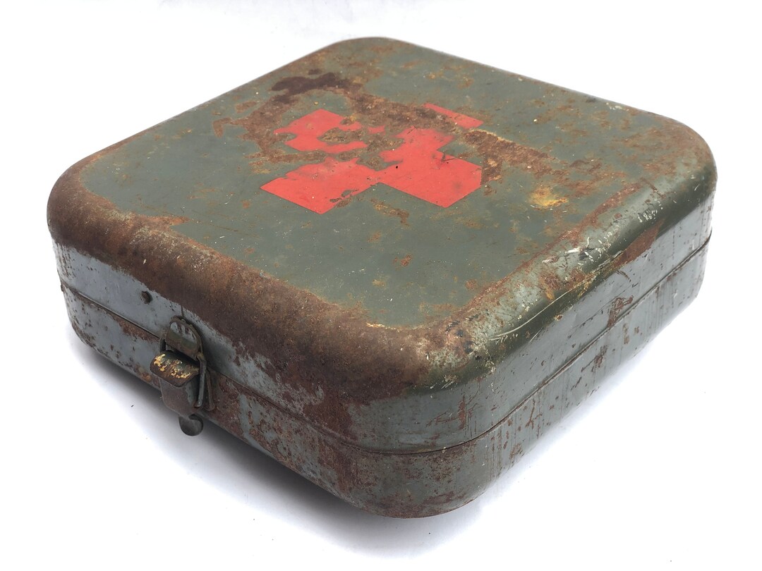 Soviet Metal Military Medical Box. First Aid Kit, Medical Kit, Medicine ...