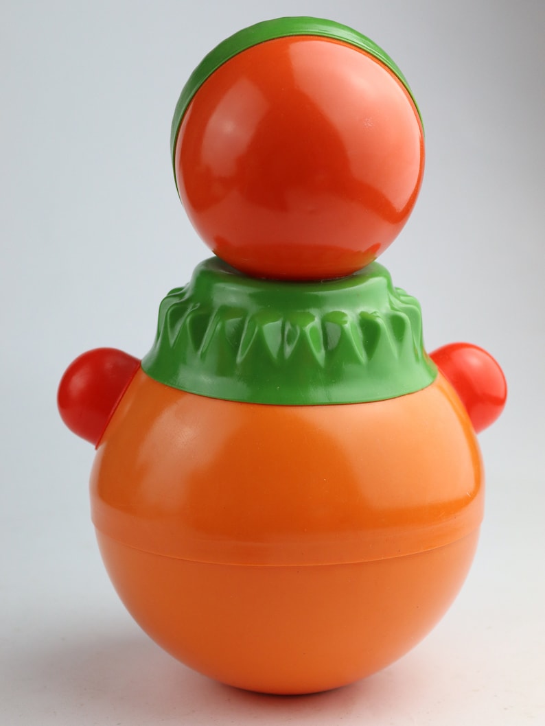 Rare Middle Orange Roly-poly. Soviet Roly-poly. Nevalyashka - Etsy