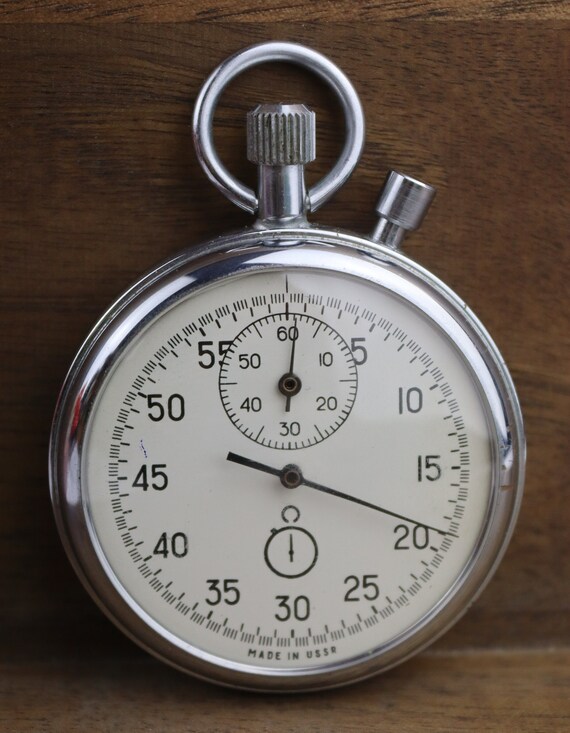 1981 Soviet stopwatch AGAT. Mechanical chronometer US… - Gem