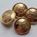 Set of 4 Vintage Soviet Military Buttons, Vintage Soviet Army Buttons ...
