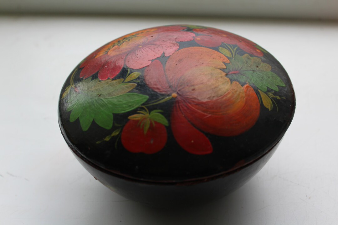 Soviet Wooden Casket. Soviet Hand Painted Box. Soviet Jewellery Box ...