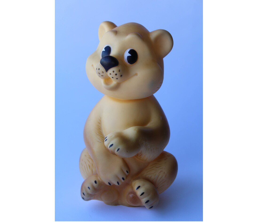Soviet Rubber Bear. Soviet Toy. Vintage Toy. Soviet Bear. Bear. USSR ...