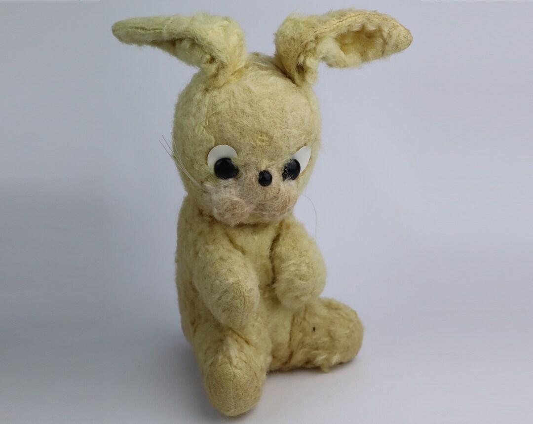Old Soviet Soft Toy Bunny, Hare, Rabbit, Felted Wool Vintage Hare ...
