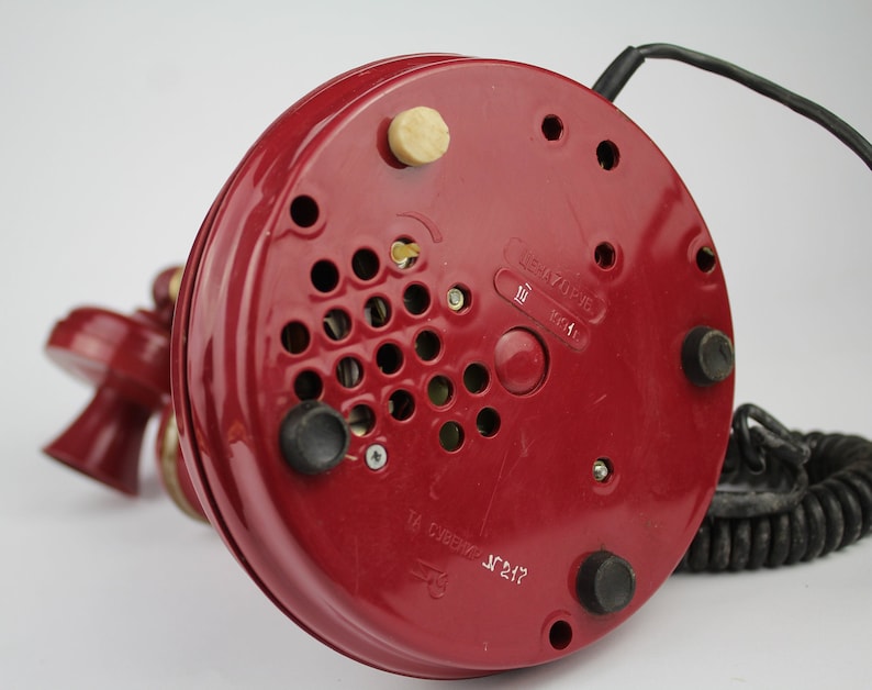 Soviet phone 1991. Desk phone. rotary phone. Disk phone. | Etsy