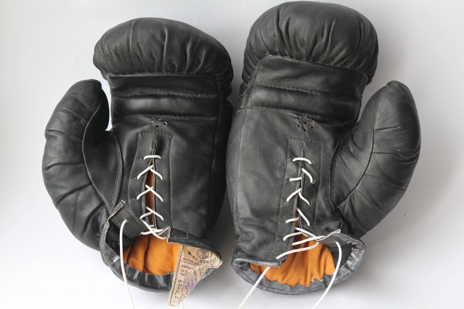 Soviet Boxing Gloves 1984. Vintage Boxing Gloves. Leather - Etsy