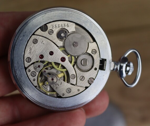 1992 New Rare pocket watch Molnija with native box, S… - Gem