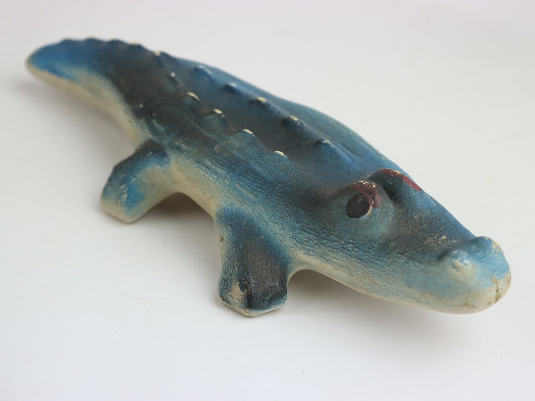 Old Soviet Rubber Crocodile. Soviet Toy. Vintage Toy. Soviet Animals ...