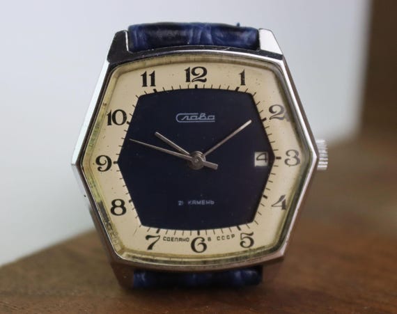 Soviet hexagonal watch Slava, vinateg hexagonal watch… - Gem
