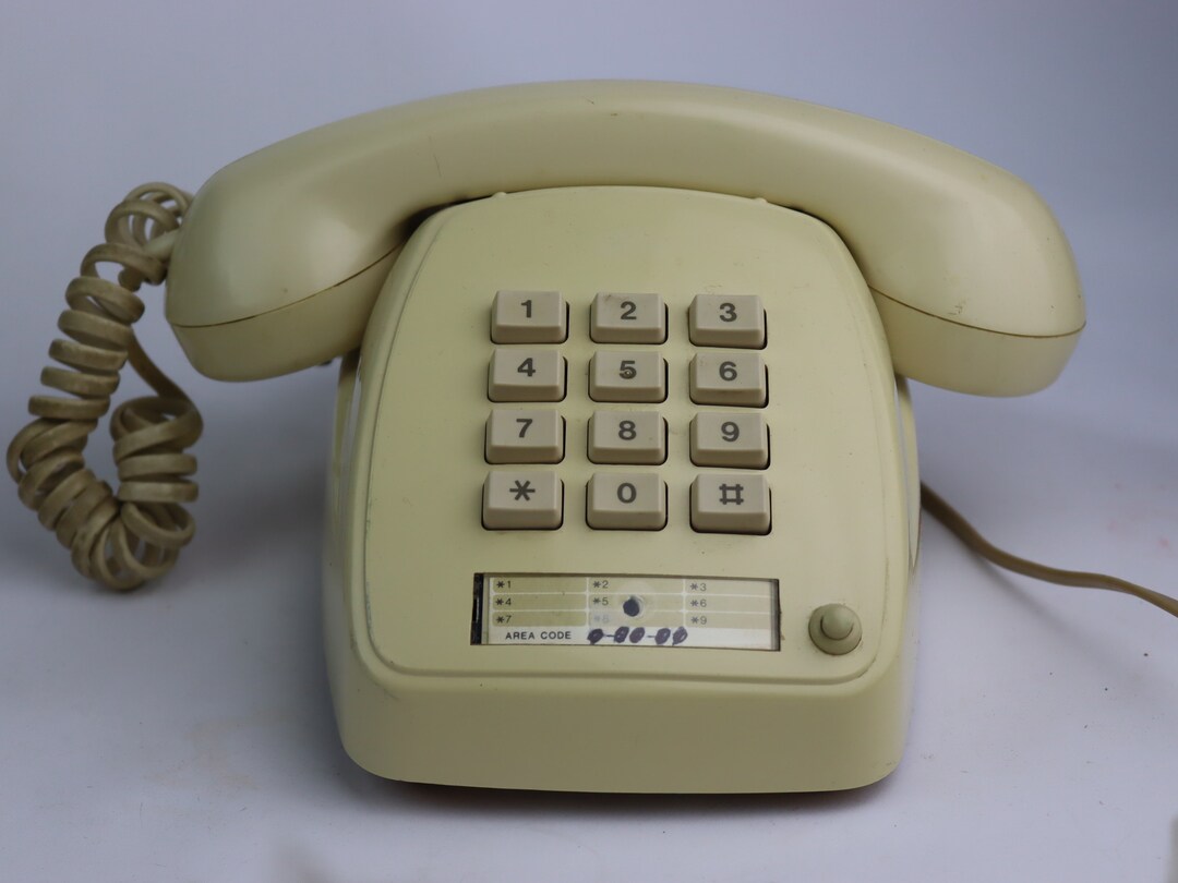 1987 Vintage Push-button Phone, Australian Phone, Australia Pressbutton ...