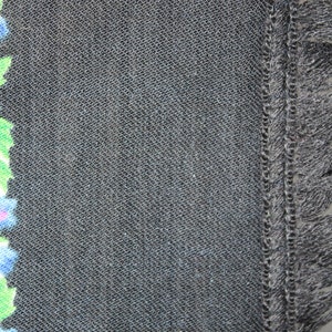 Soviet Wool Scarf. Ukrainian Shawl. Wool. Flower Scarf. Black - Etsy