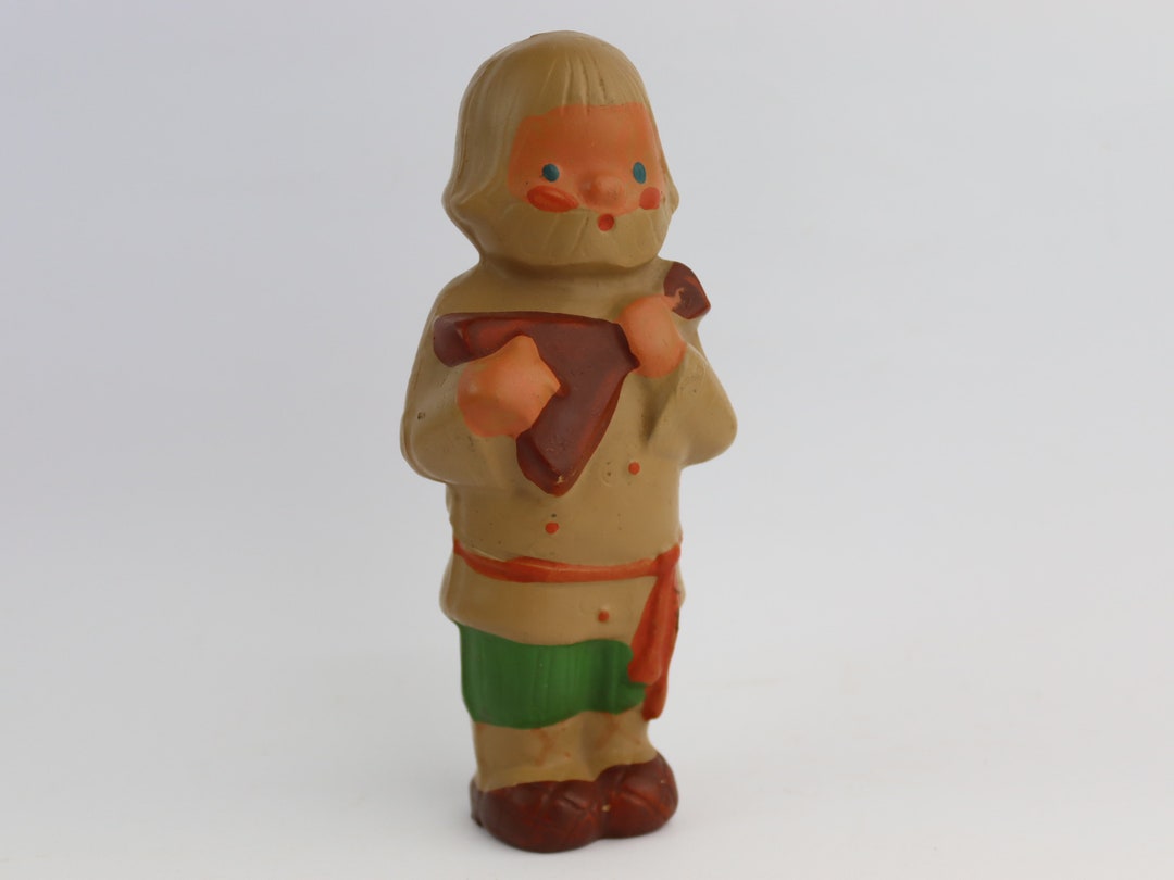 Very Rare Cute Soviet Rubber Funny Grandfather With Babalayka. Old USSR ...