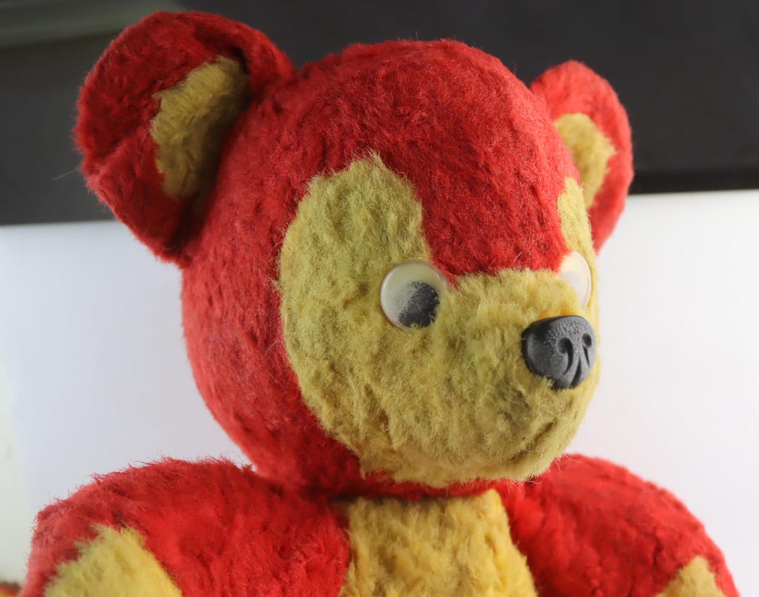 Very Funny Soviet Teddy Bear. Plush Vintage Bear. Felted Toy Bear ...