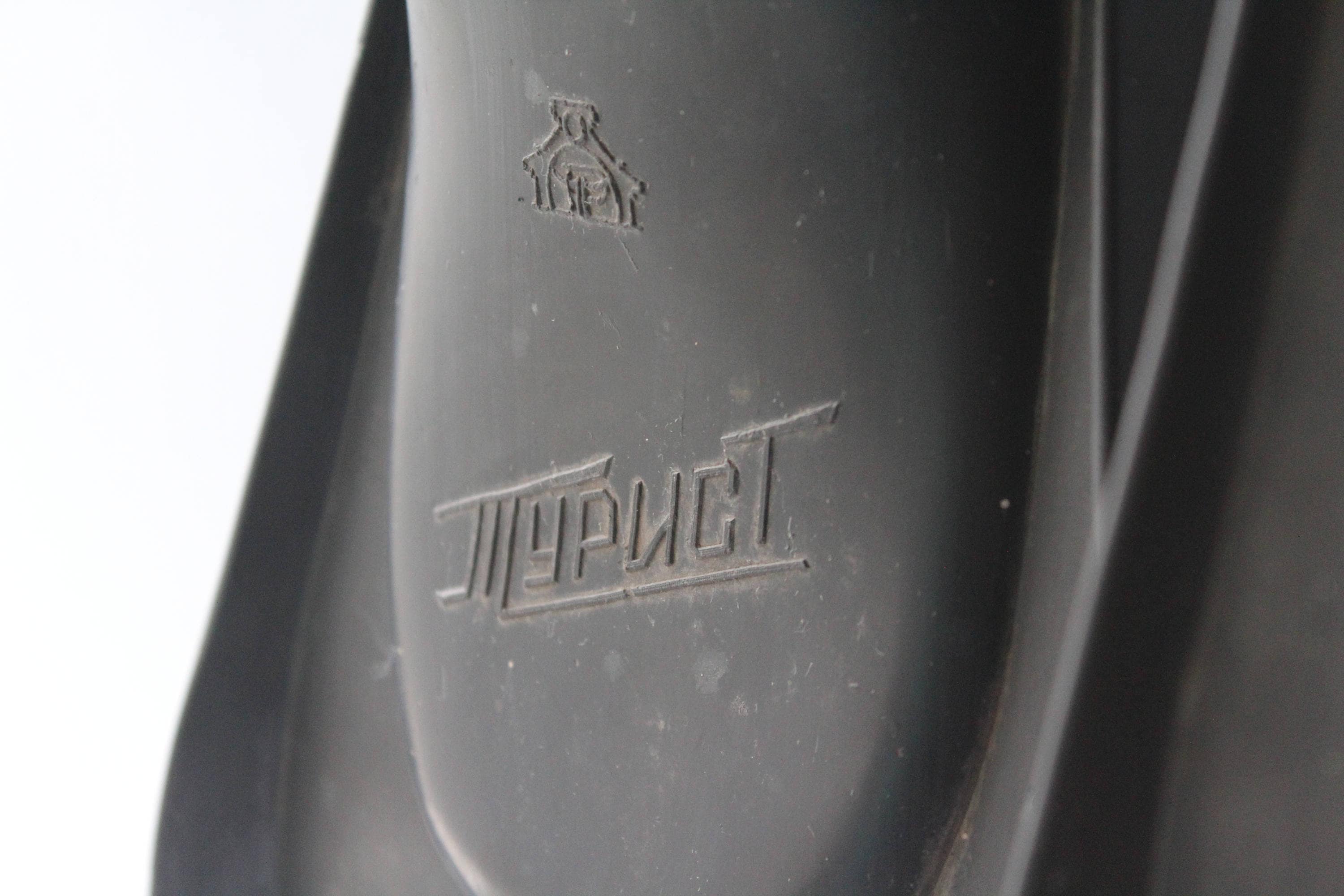 Soviet Rubber Flippers Vintage Black Rubber Flippers Diving | Etsy