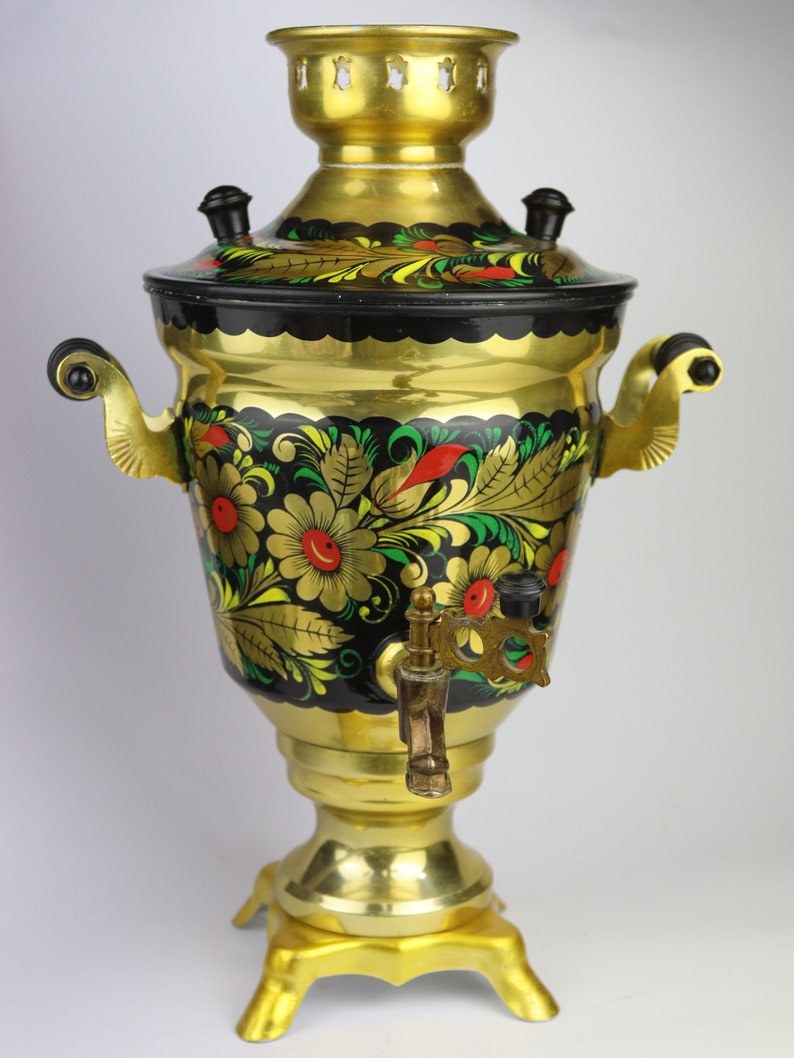 1985 Soviet Hand-painted Samovar. Soviet Samovar. Hand-painted | Etsy