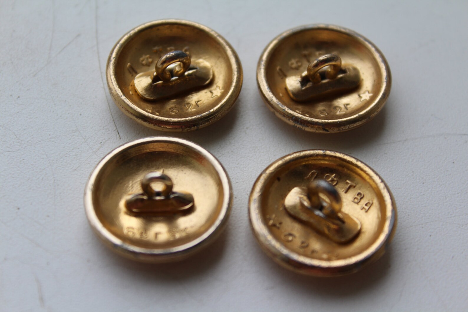 Set of 4 Vintage Soviet Military Buttons Vintage Soviet Army - Etsy