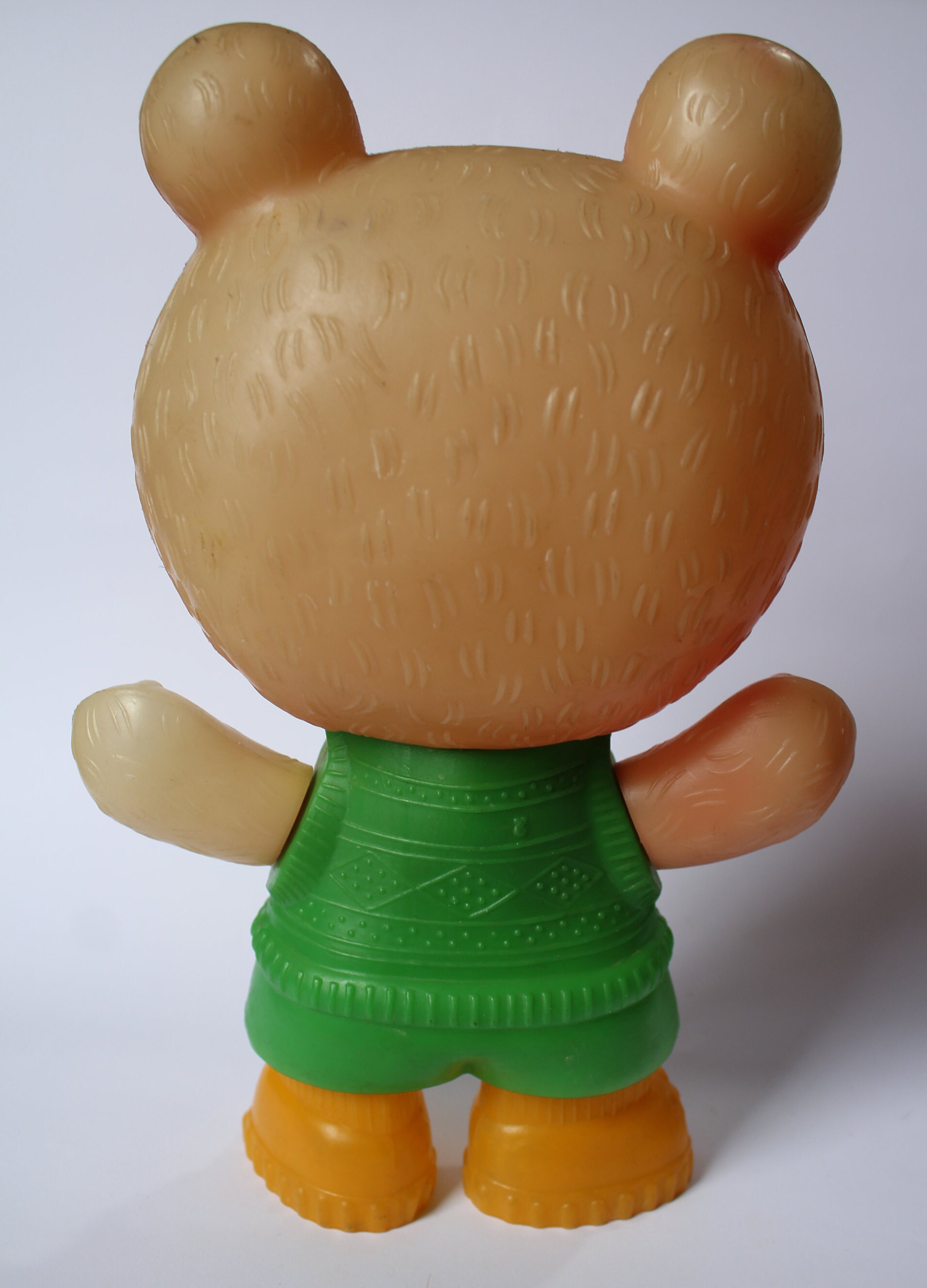 Rare Big Soviet Plastic doll bear. Soviet bear. plastic toy. | Etsy