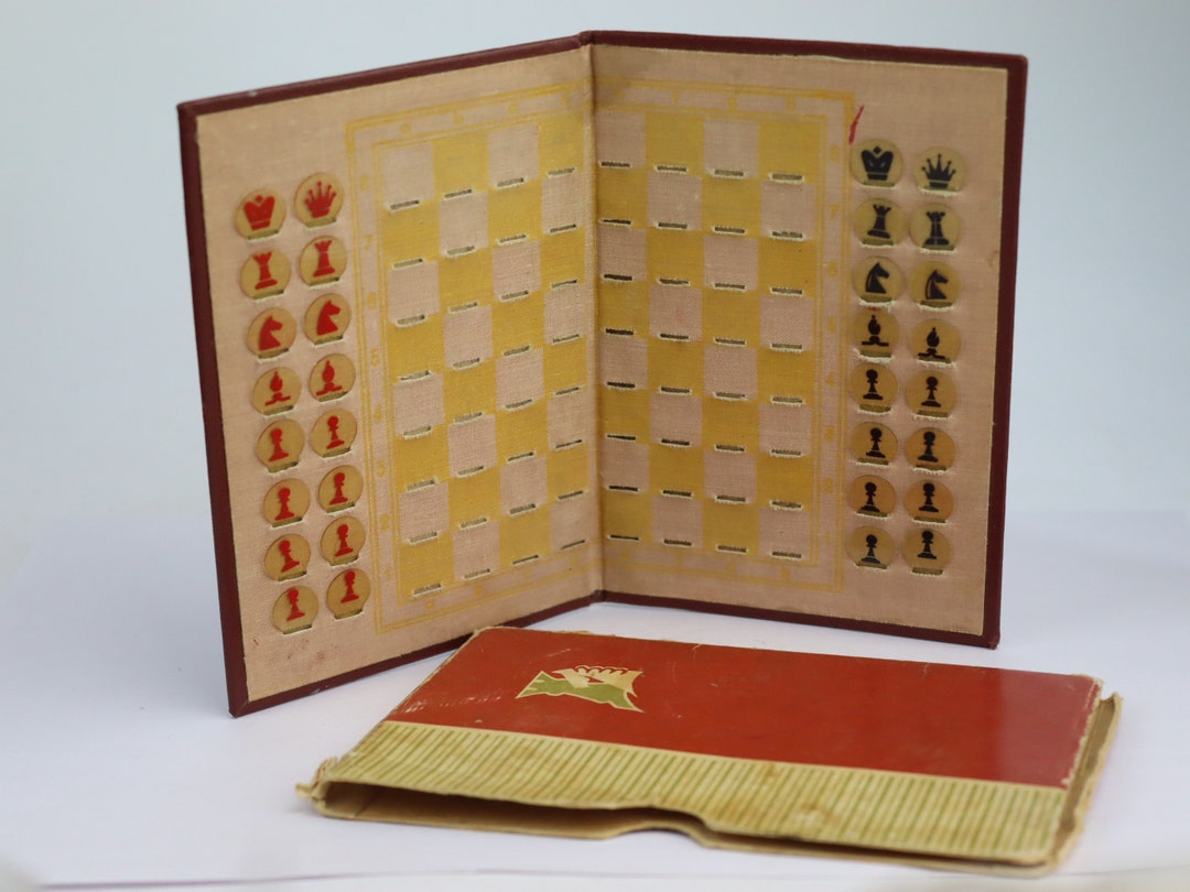 Soviet Pocket Chess Riga, Riga Chess, Traveling Chess Set, Chess Set ...