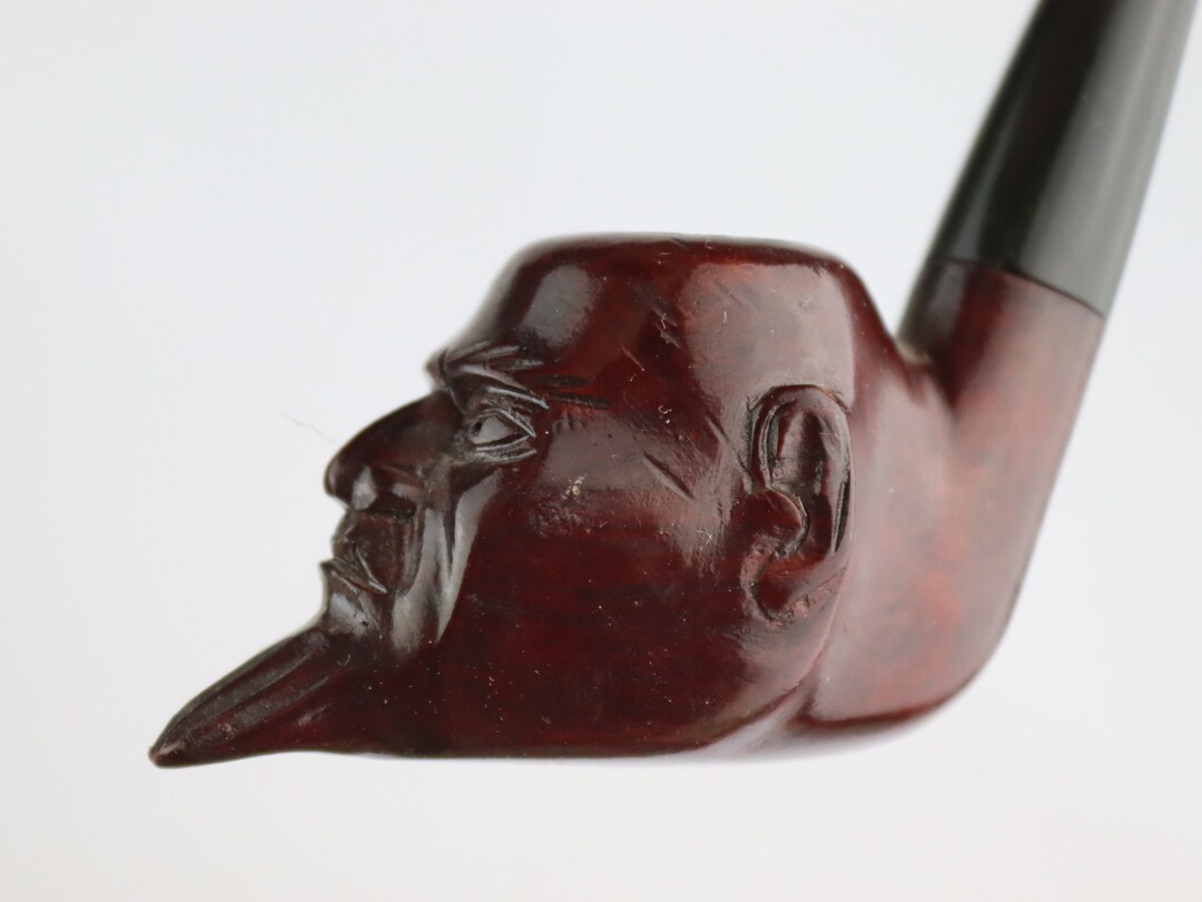 Soviet Wooden Smoking Pipe Devil. Mephistopheles. Figure Devil. Vintage ...