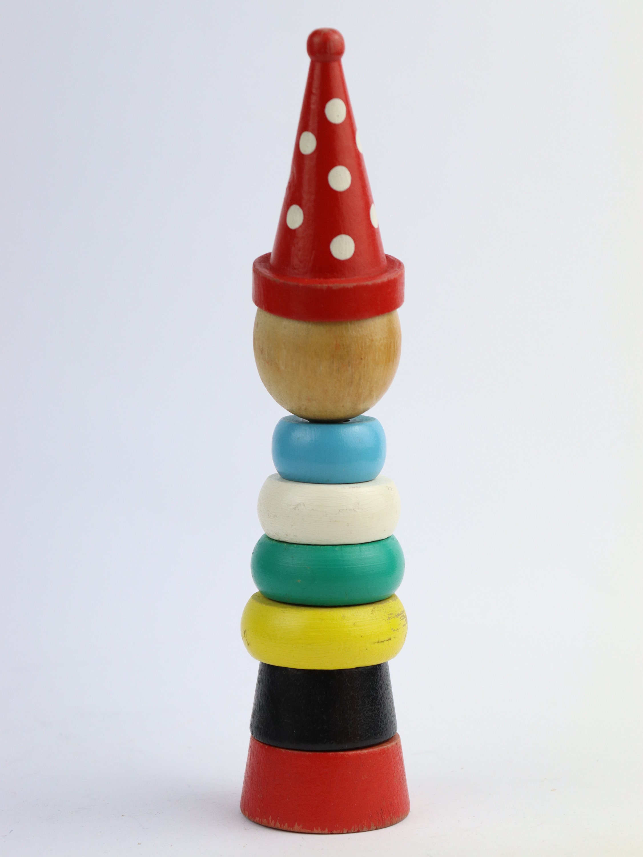 Wooden Soviet game for little kids. Puzzle. Tower rings | Etsy